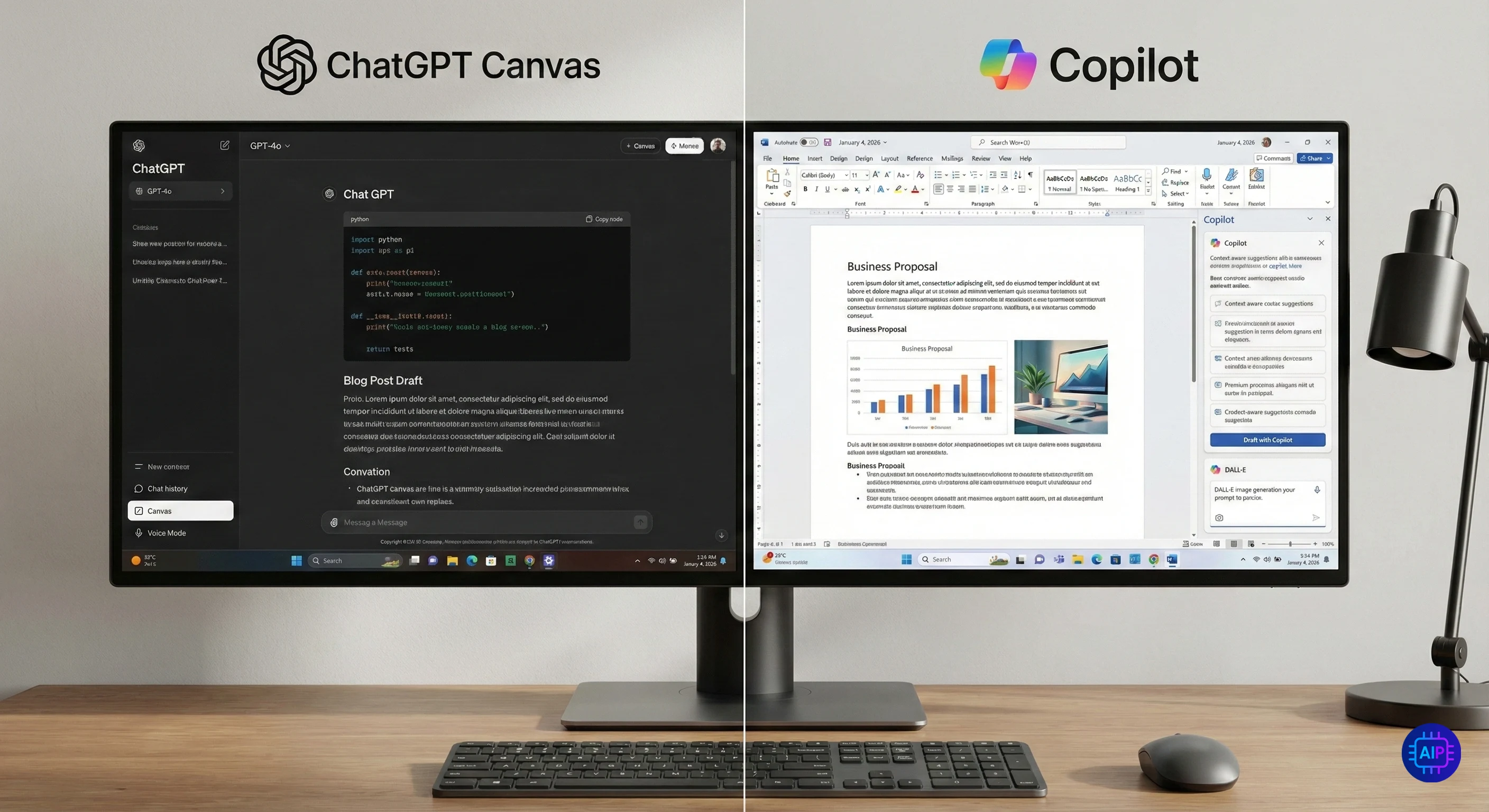 ChatGPT vs. Microsoft Copilot:Same Brain, Different Bodies (2026)